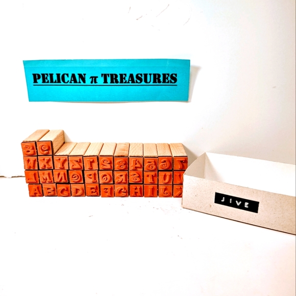 unknown | Office | Jive Alphabet Letters And Numbers Wood 35 Piece Set ...